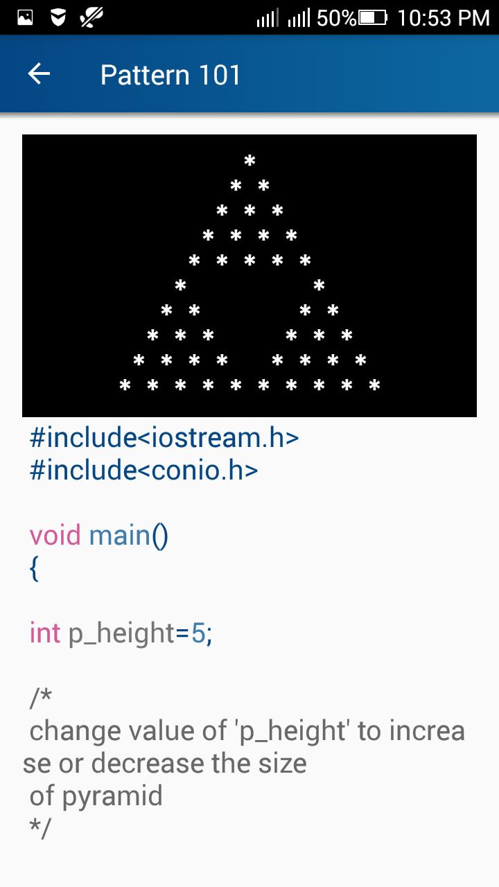 C Pattern Programs Apk For Android Download