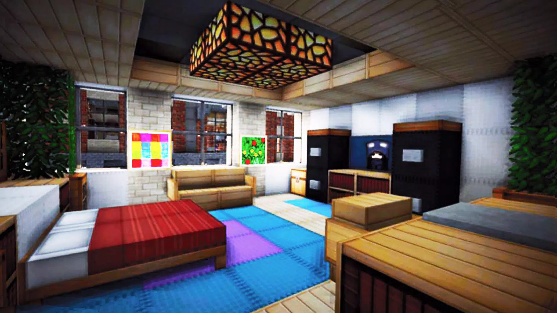Thiết kế minecraft room decor in game để tạo phòng trong trò chơi Minecraft