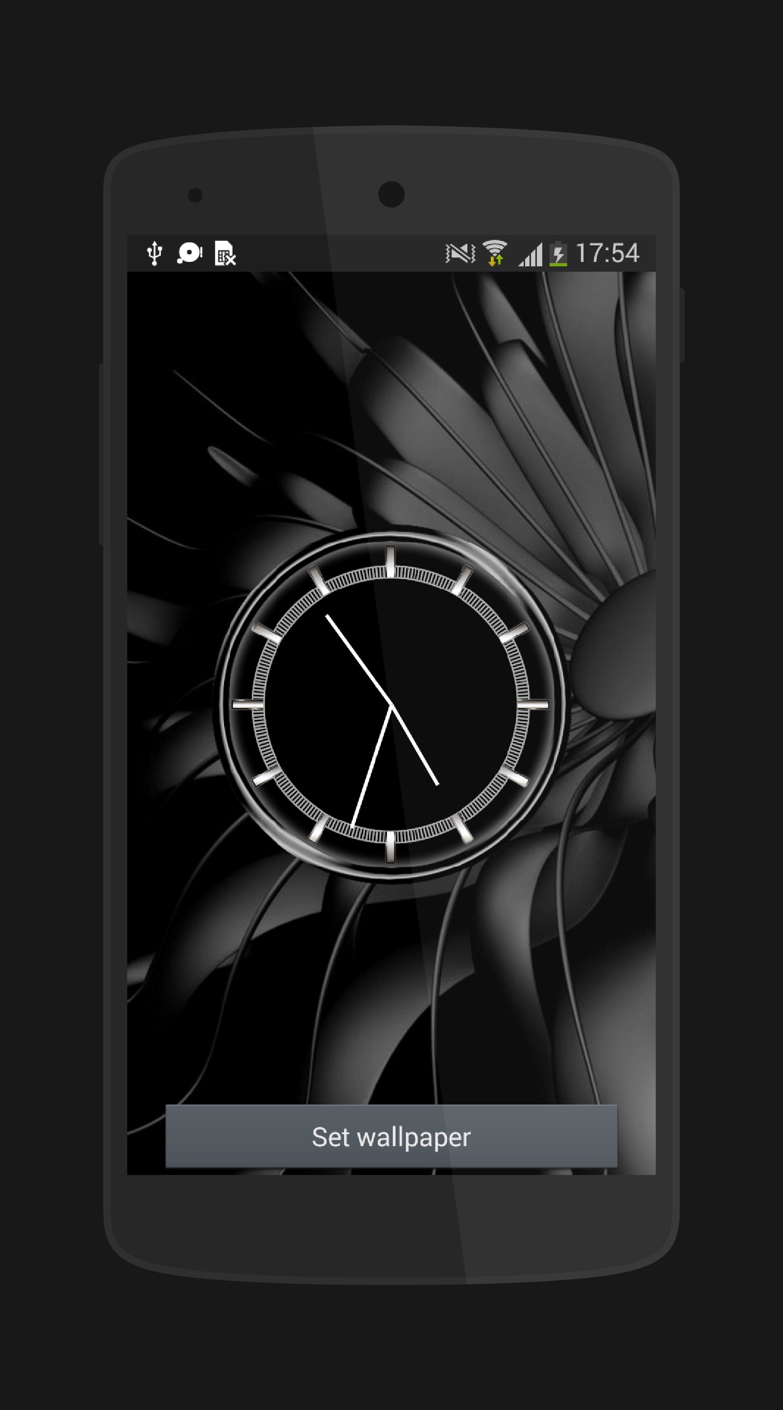 Download do APK de Black & white clock live wallpaper para Android