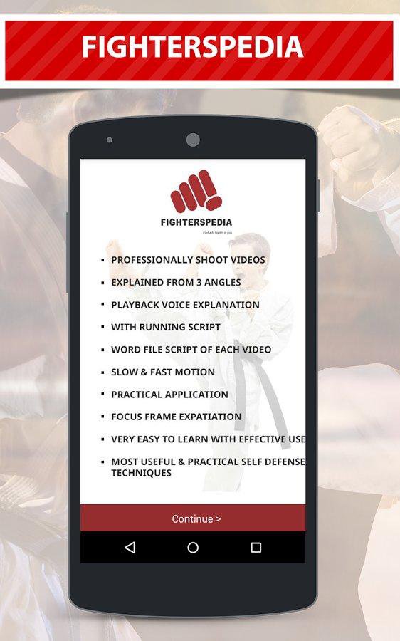 Descargar Figtherspedia Self Defense App APK Última Versión 1.3 para Android