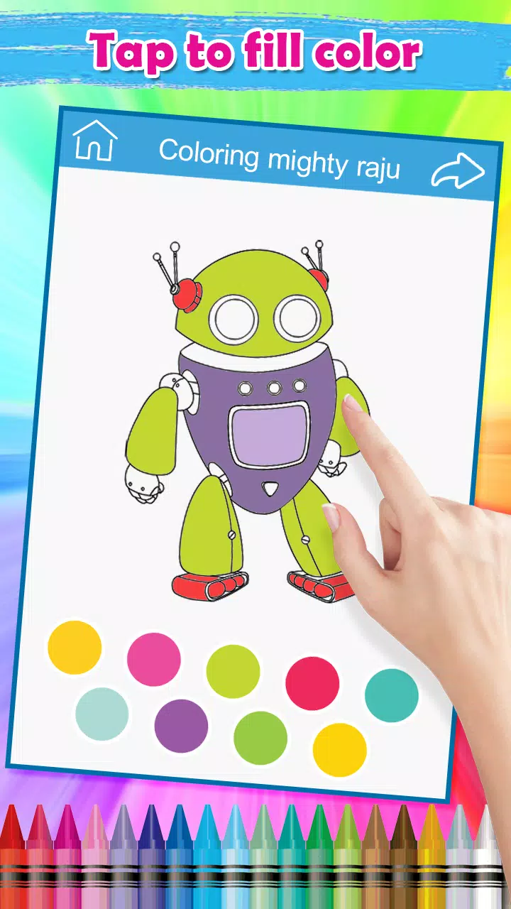 Mighty Raju Colouring Pages