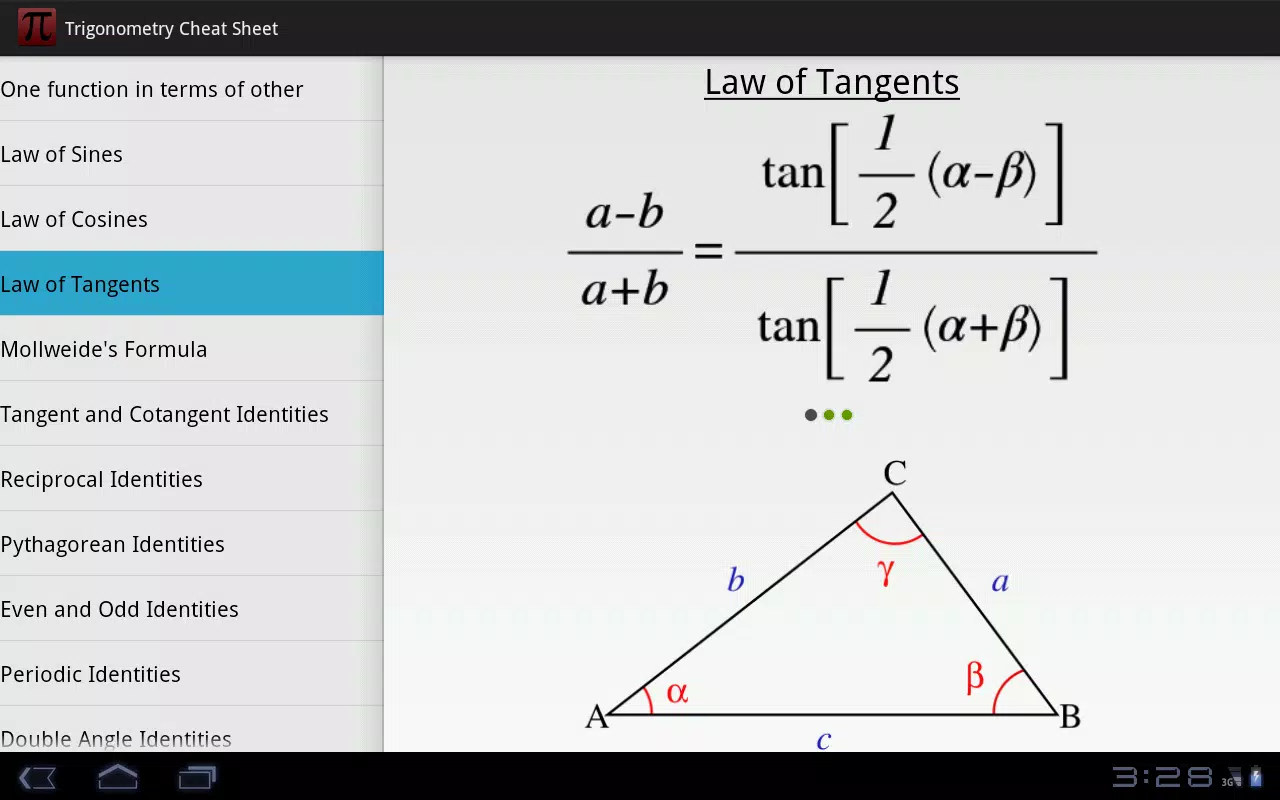 Trigonometry Help Sheet