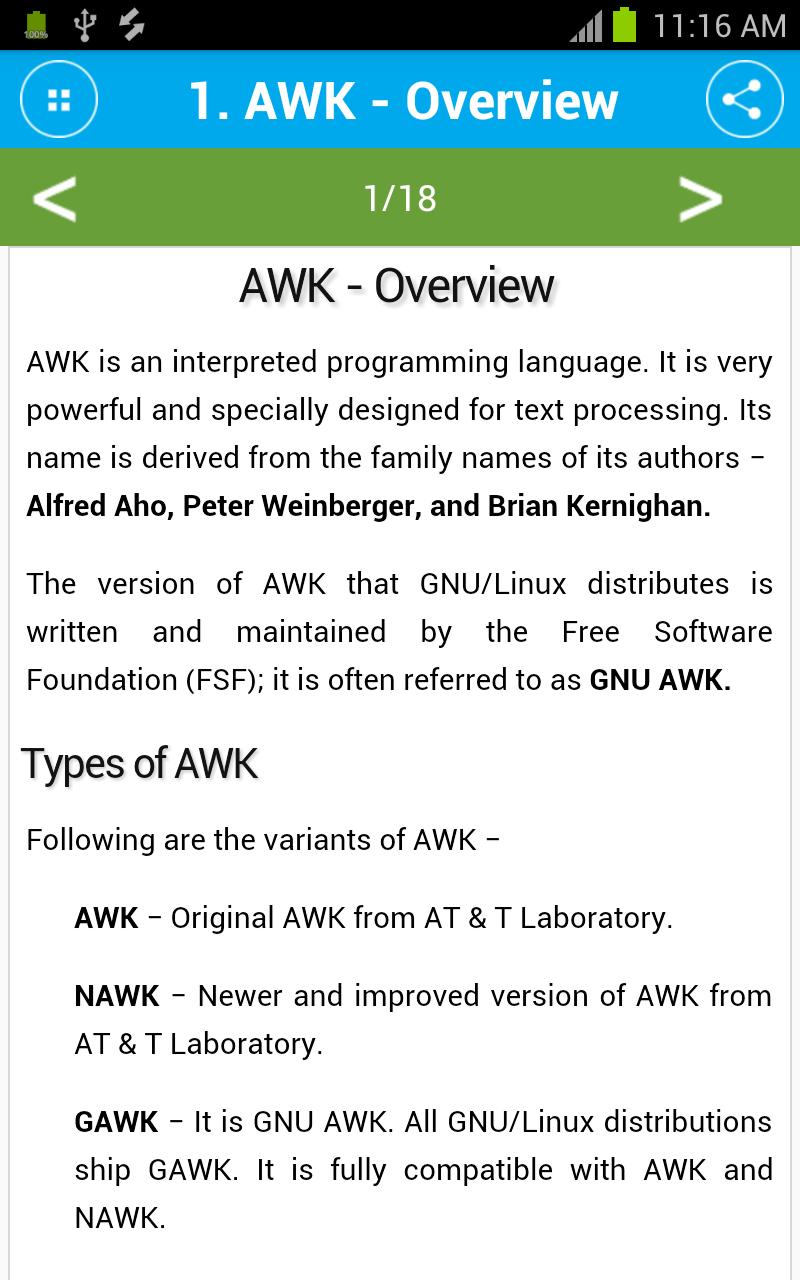 Free Awk Tutorial APK for Android Download Free Awk Tutorial APK for Android Download
