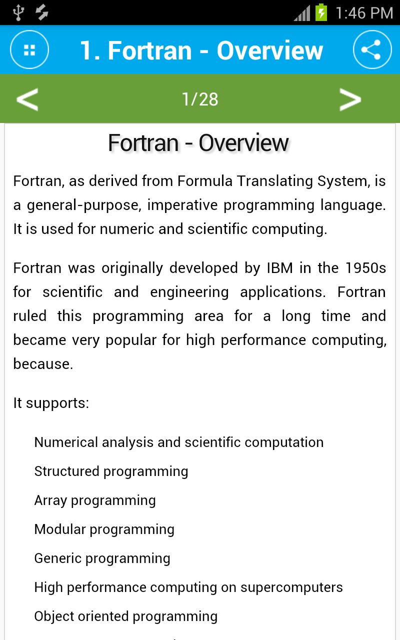 Free Fortran Tutorial APK for Android Download Free Fortran Tutorial APK for Android Download
