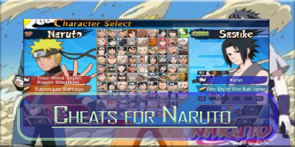 Naruto Ultimate Ninja Storm 3 Character Selection Screen
