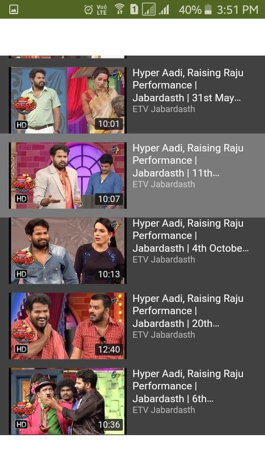Jabardasth Hyper Aadi Most Funny Skits APK for Android Download