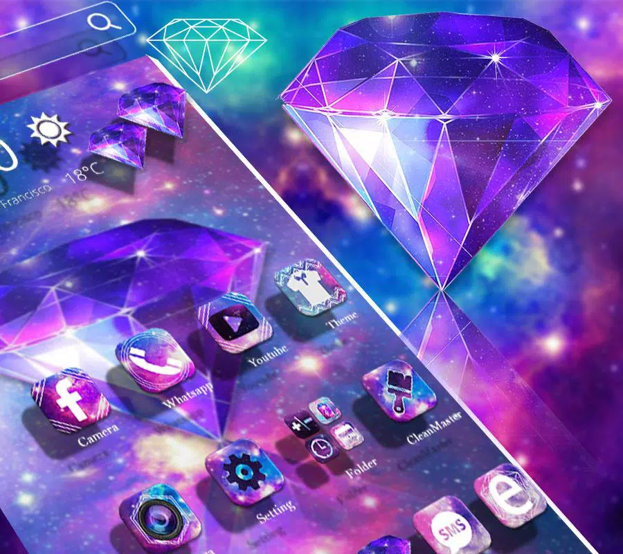 Galaxy Diamond Wallpaper