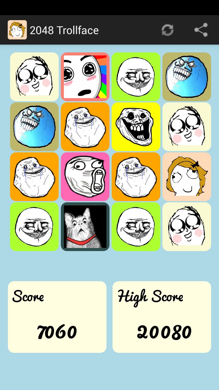 Скачать 2048 Trollface APK для Android