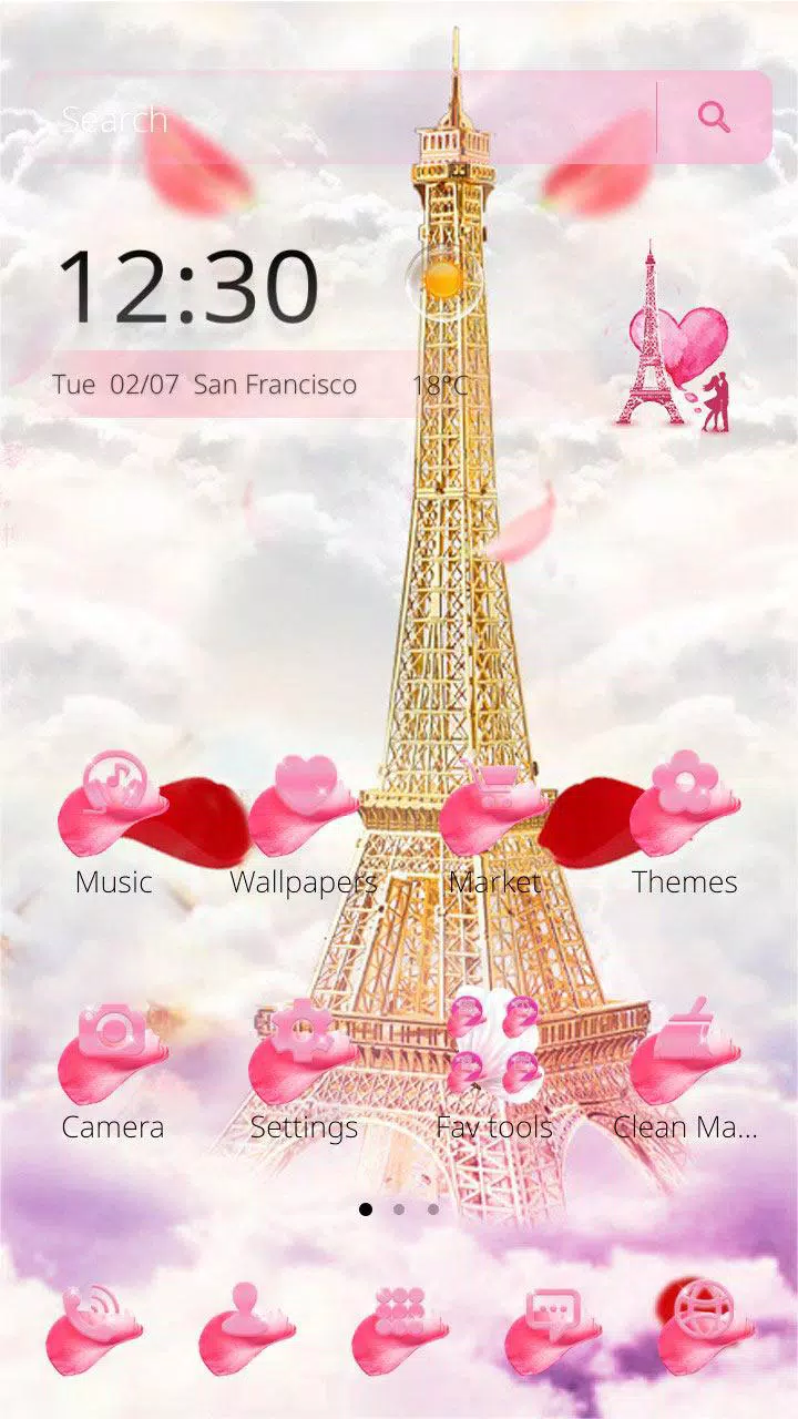 Pink Eiffel Tower Iphone Wallpaper