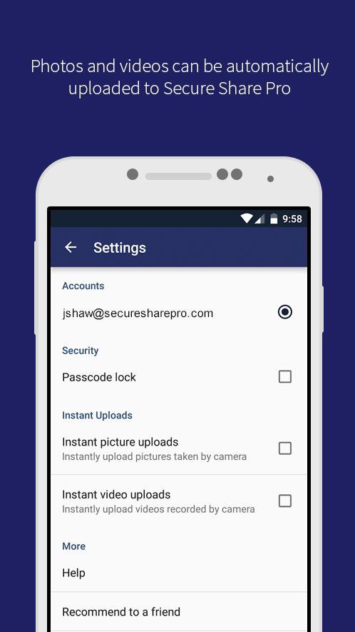 Descargar SecureShare APK Última Versión 2.0.1 para Android
