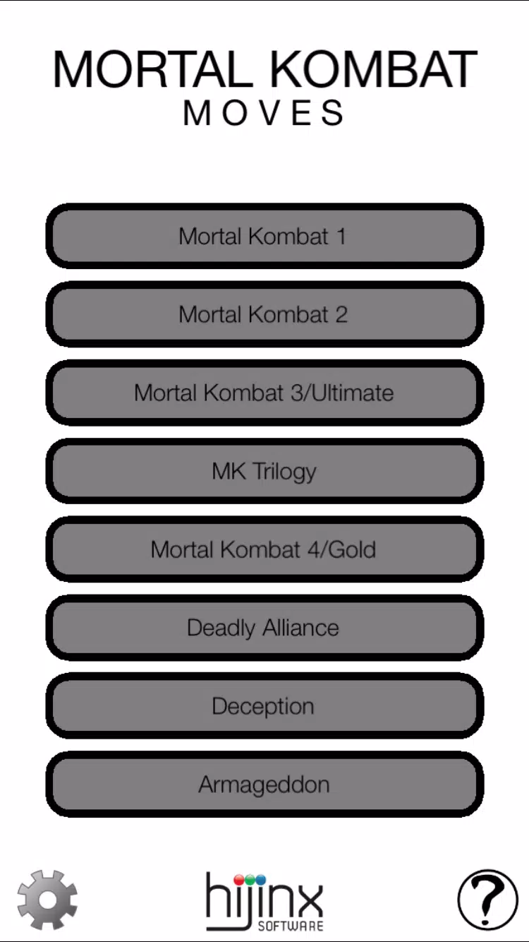 Mortal Kombat Characters Moves List