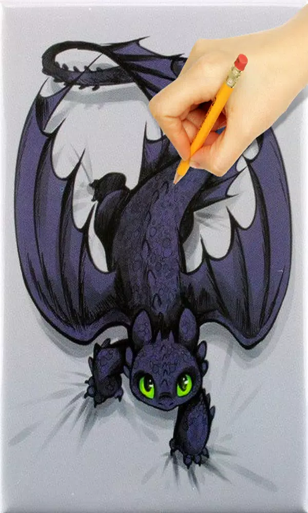 Toothless The Dragon Realistic Sketches