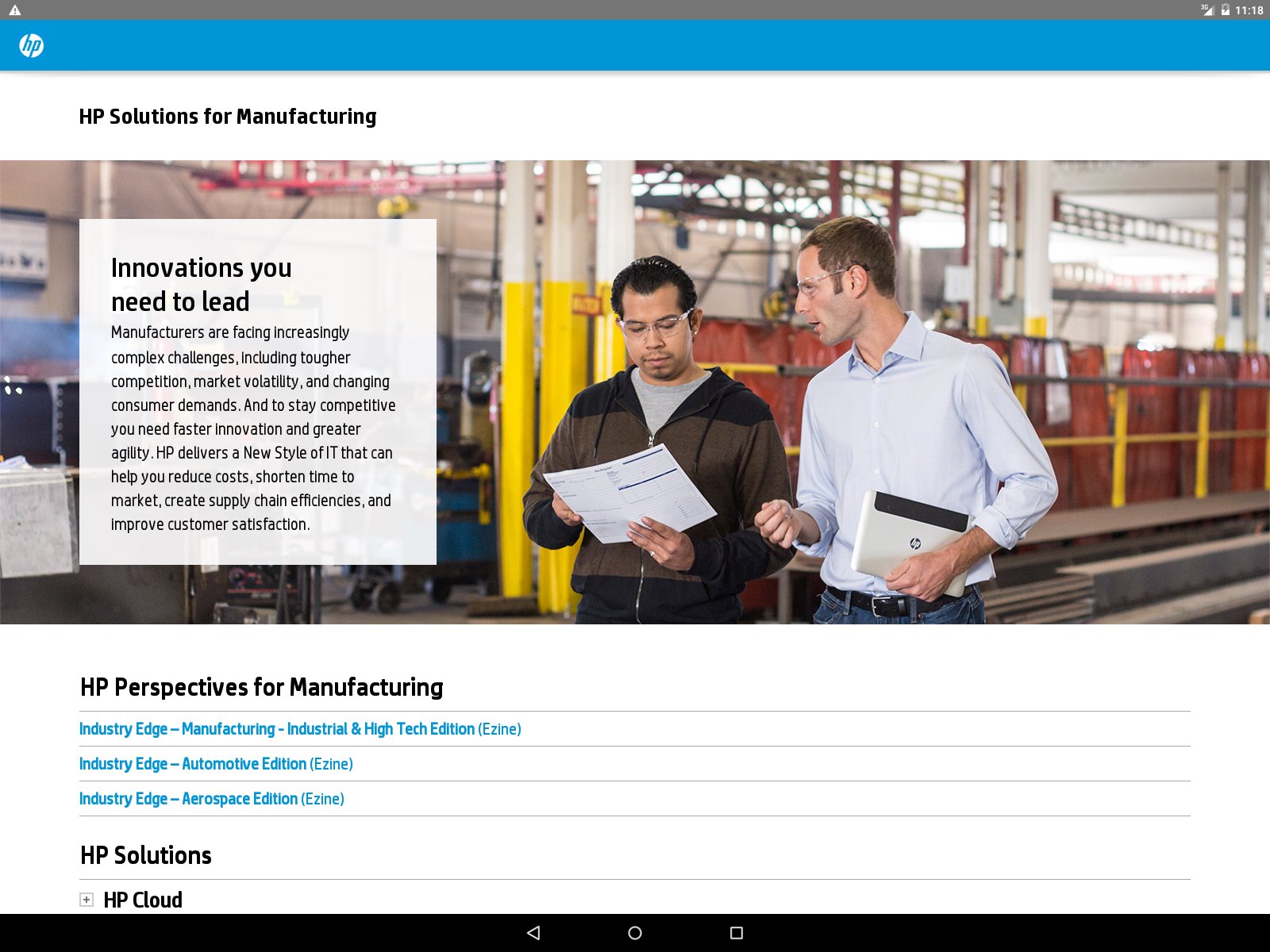 HP Solutions - Manufacturing APK for Android Download