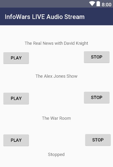 Descargar InfoWars LIVE Audio Stream APK Última Versión 1.2Beta para Android