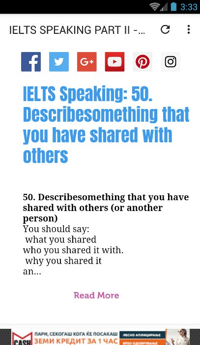 IELTS SPEAKING PART 2 SAMPLE APK Download for Android - Latest Version