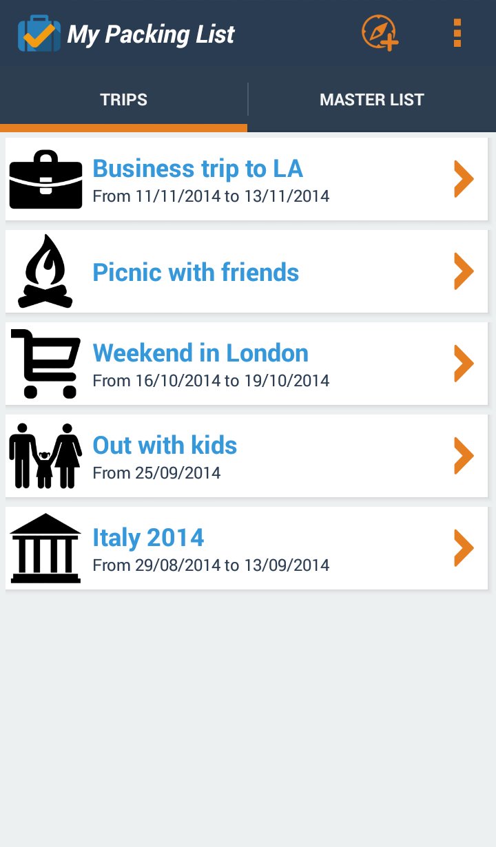 My Packing List APK Download for Android - Latest Version