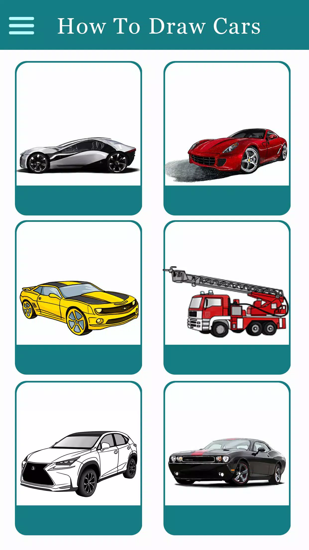 How To Draw A Sports Car Step By Step For Kids