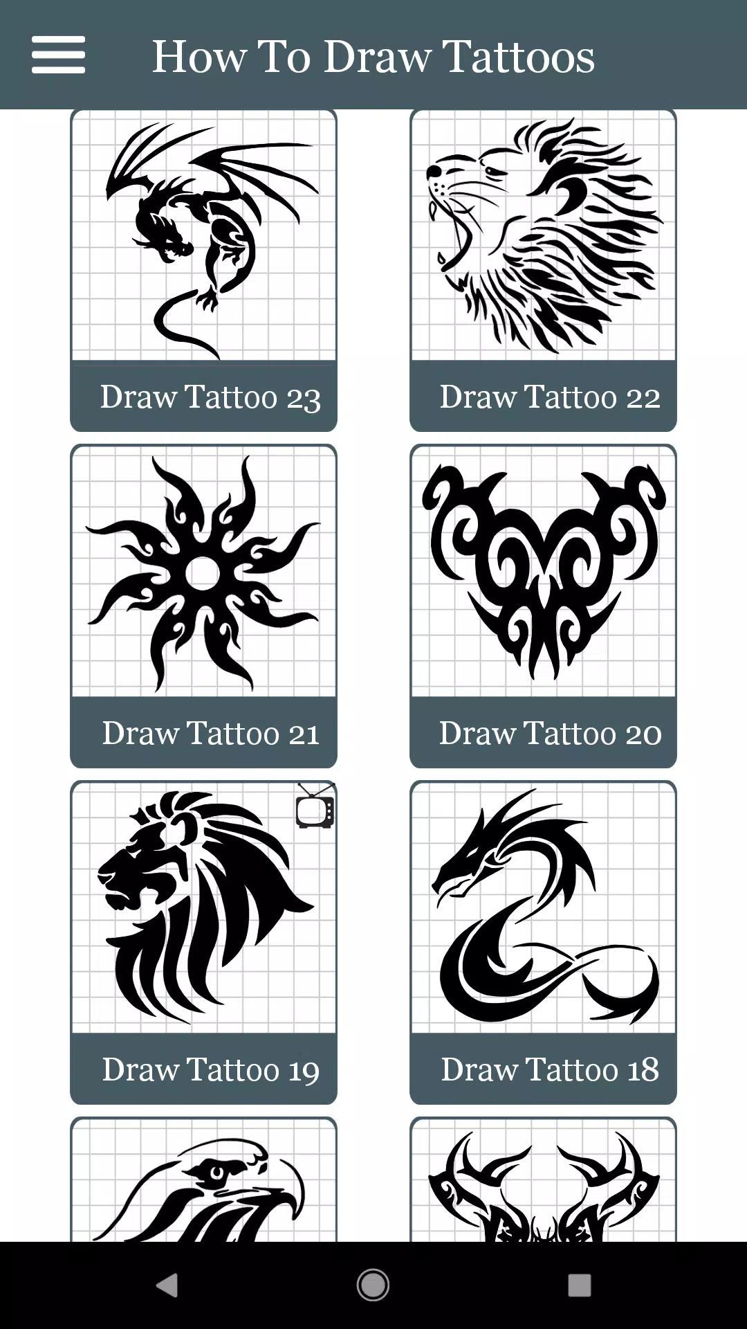 Easy To Draw Tattoos Step By Step