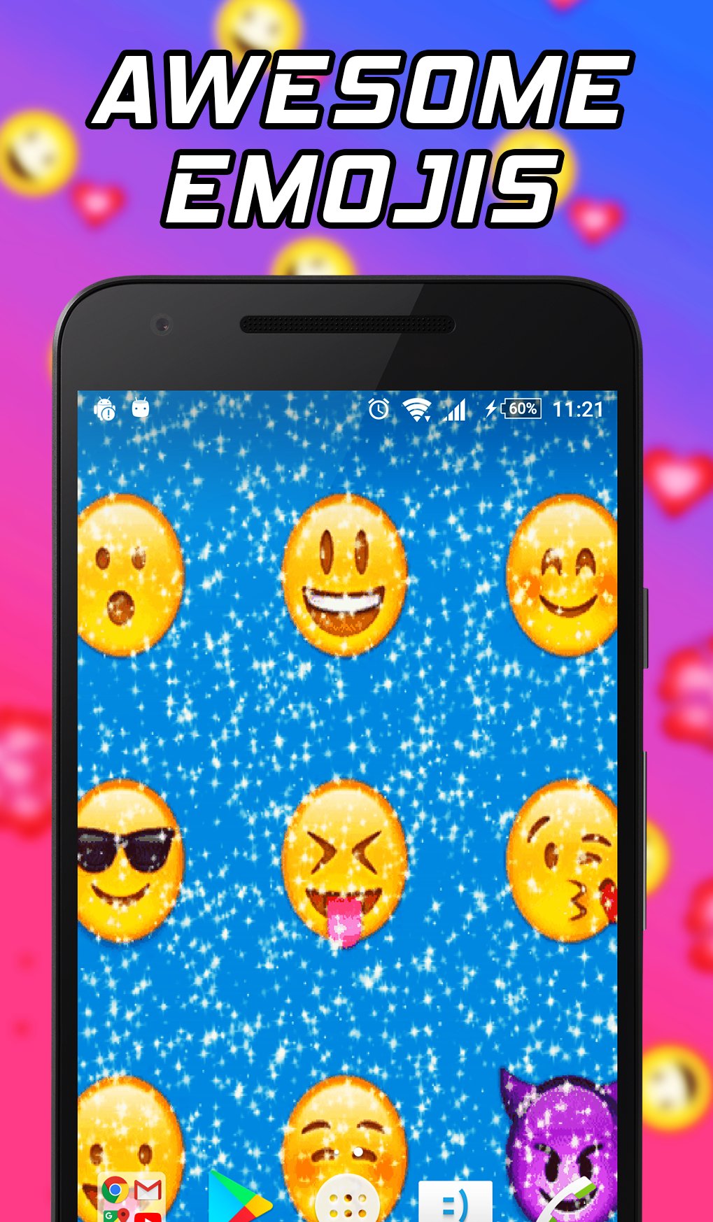 Emoji Live Wallpaper! 😊 😍 😜 APK 1.0 pour Android Gratuit télécharger