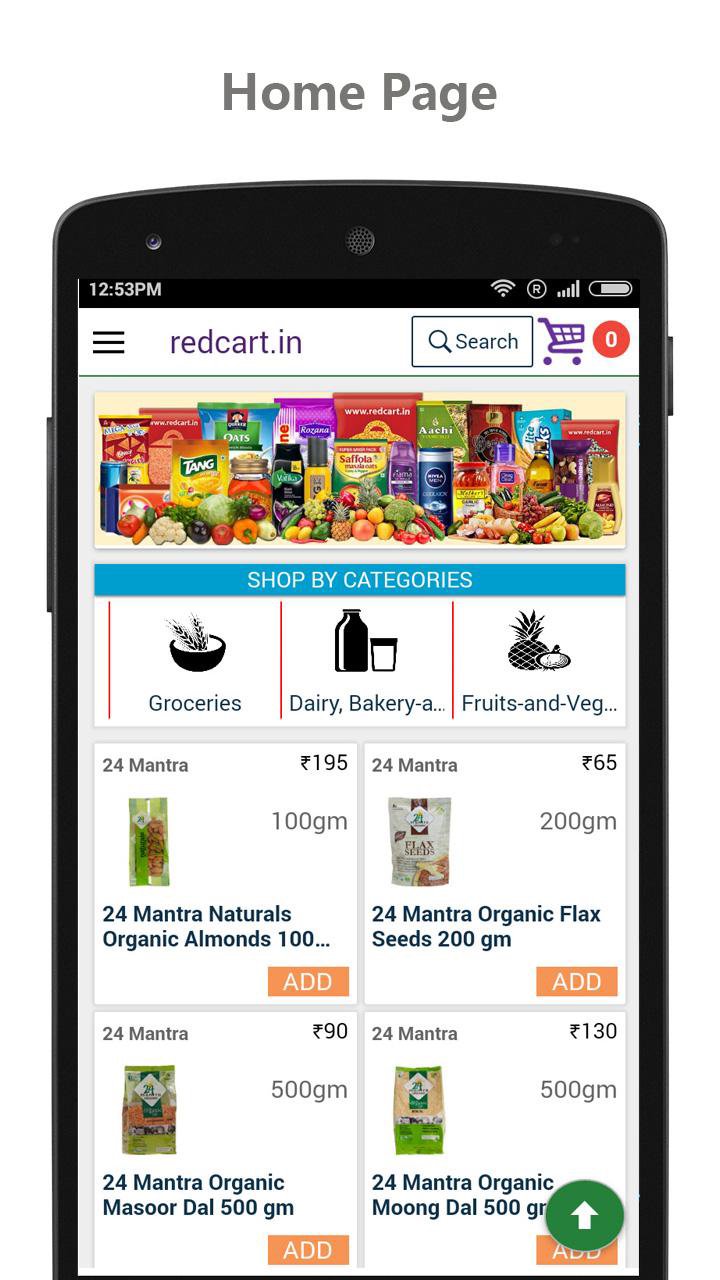 Скачать redcart - Grocery Shopping App APK для Android
