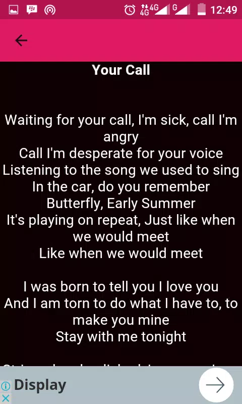 Secondhand Serenade Your Call Lyrics