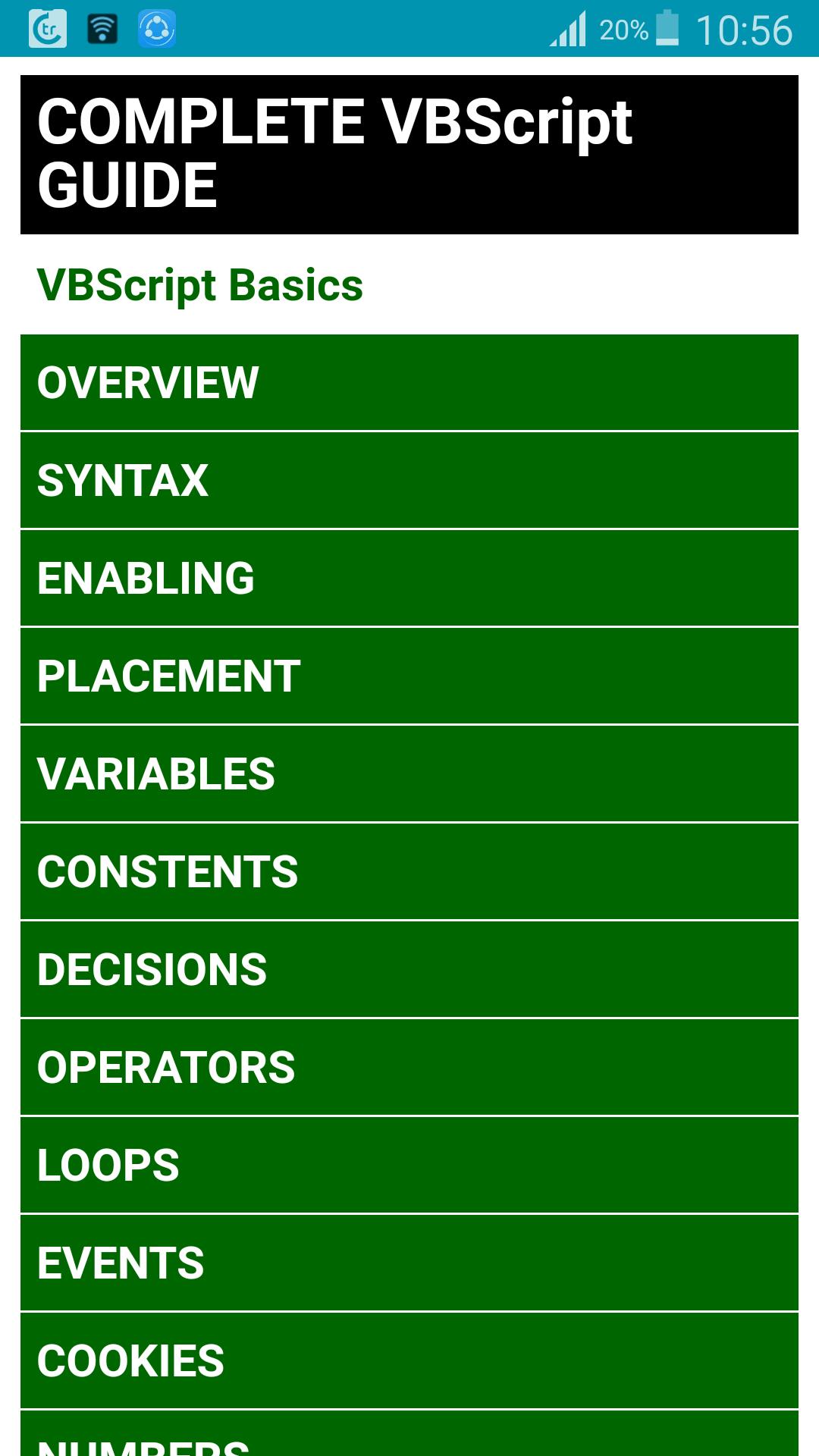 Learn VBScript Complete Guide (OFFLINE) APK for Android Download Learn VBScript Complete Guide (OFFLINE) APK for Android Download
