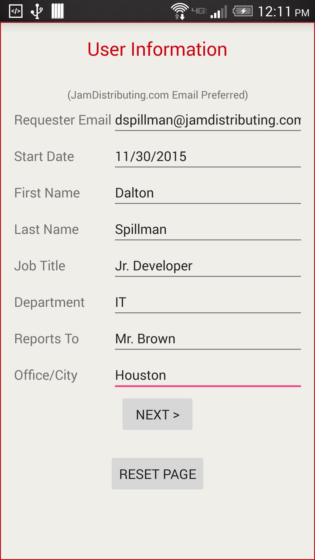 New User Request Form APK for Android Download