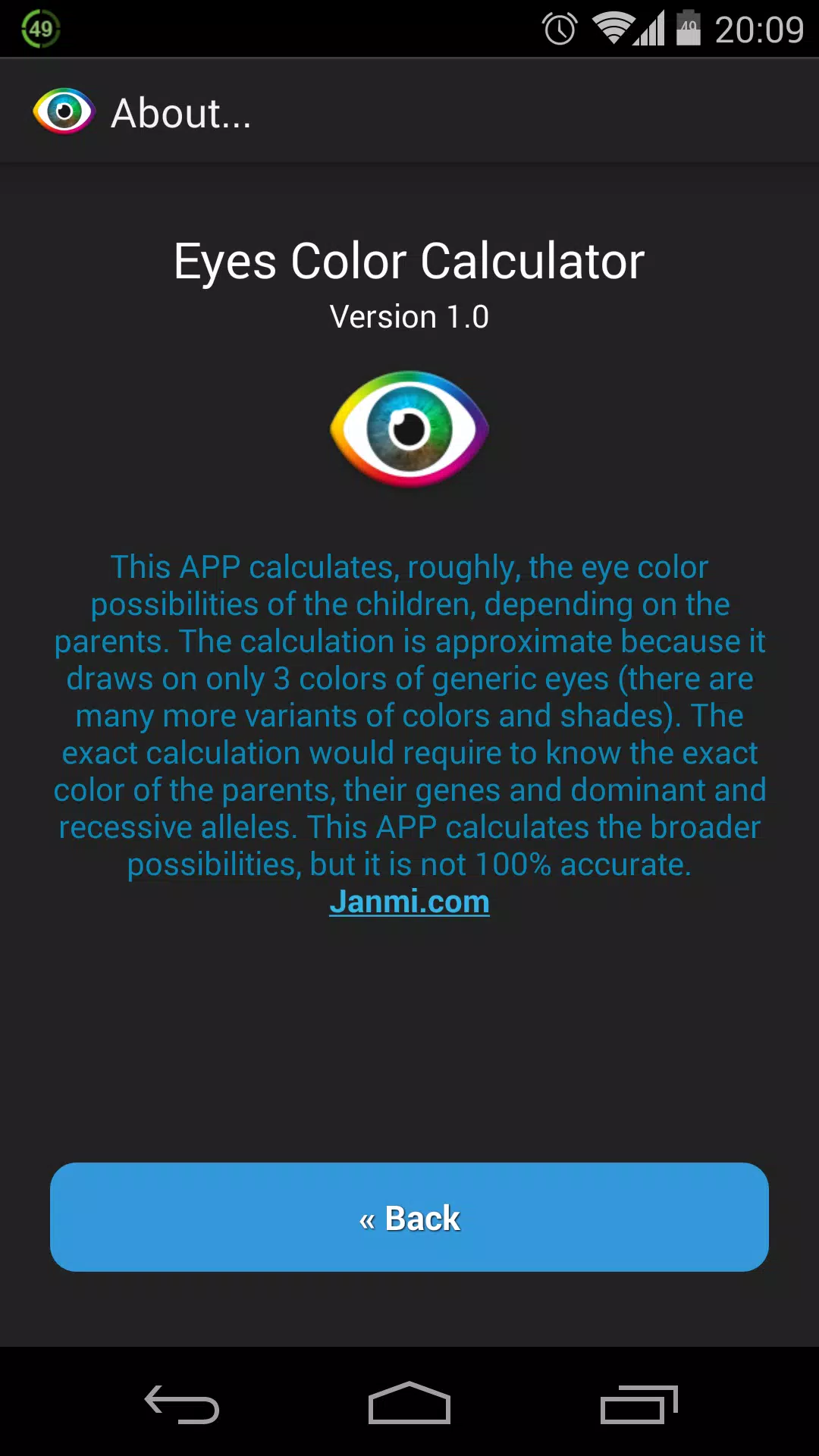 Eye Color Calculator