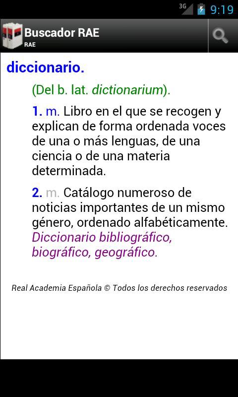 Spanish dictionary (RAE) APK for Android Download