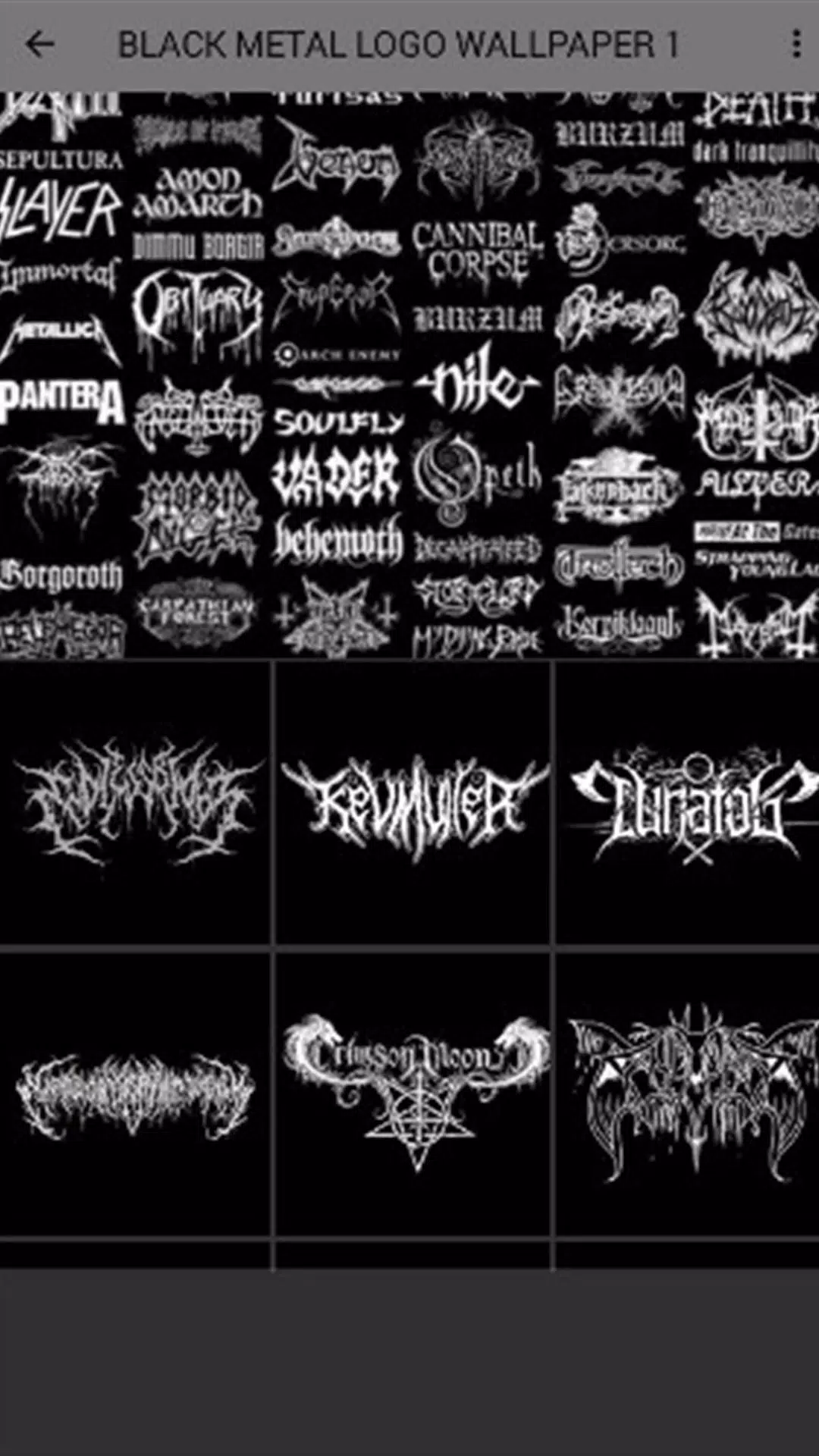 Black Metal Logo Wallpaper