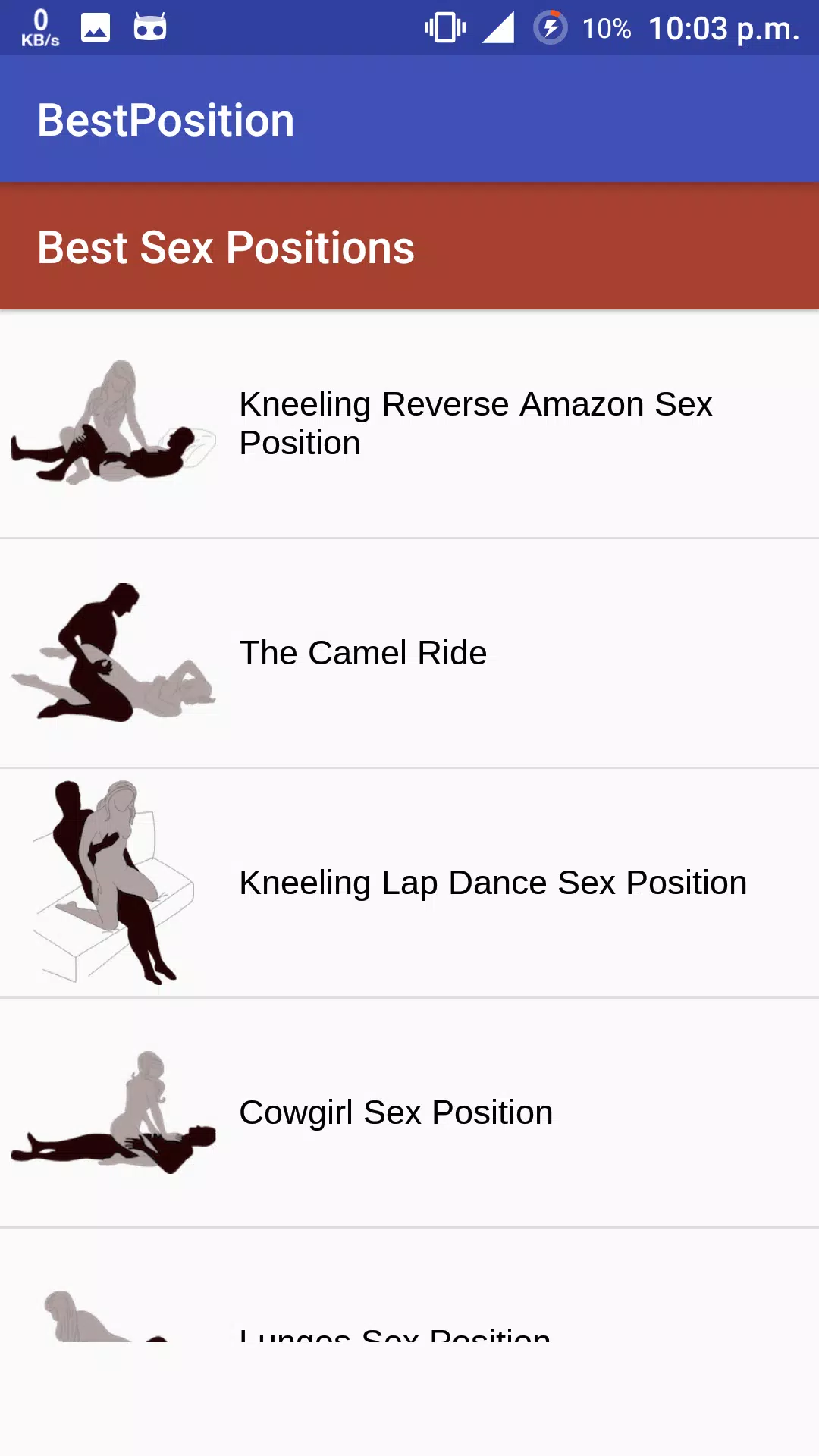Sexual Positions Names