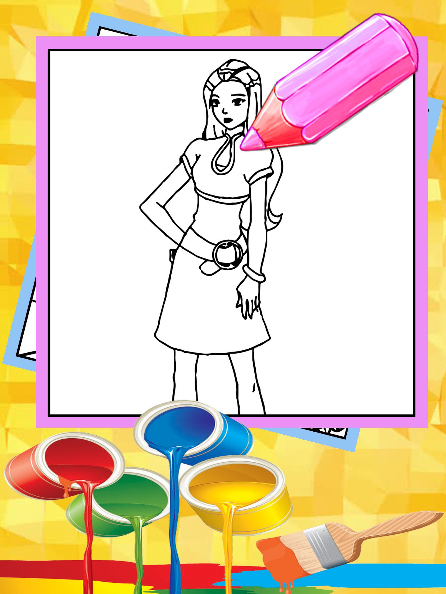 Coloring games totally girls spies APK for Android Download