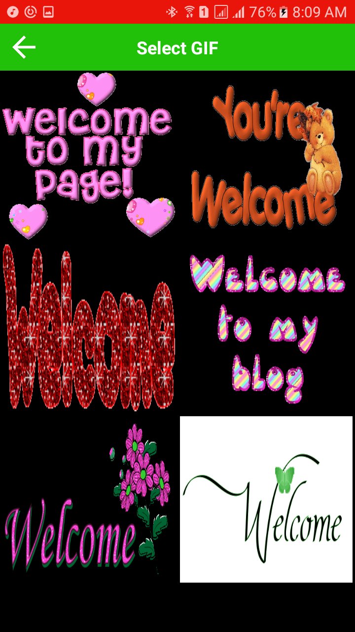Welcome Gifs APK برای دانلود اندروید