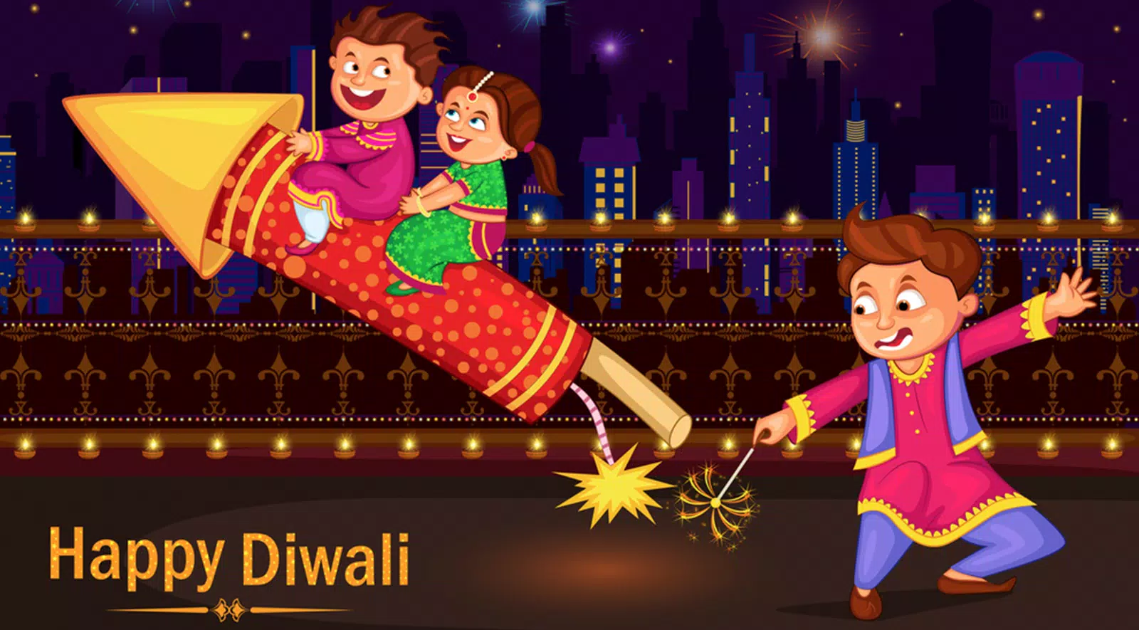 Deepavali Crackers Animation