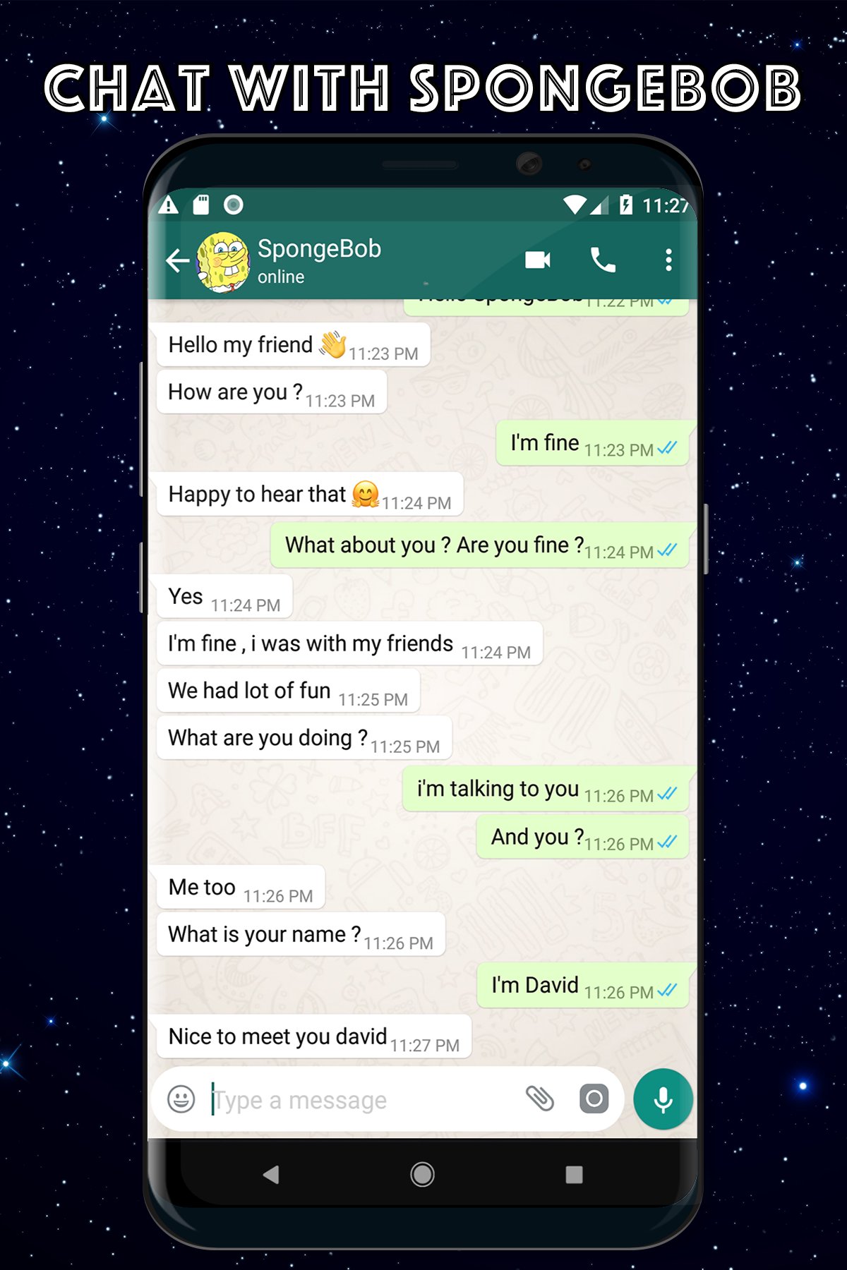 Chat With Spongebob Prank APK for Android Download