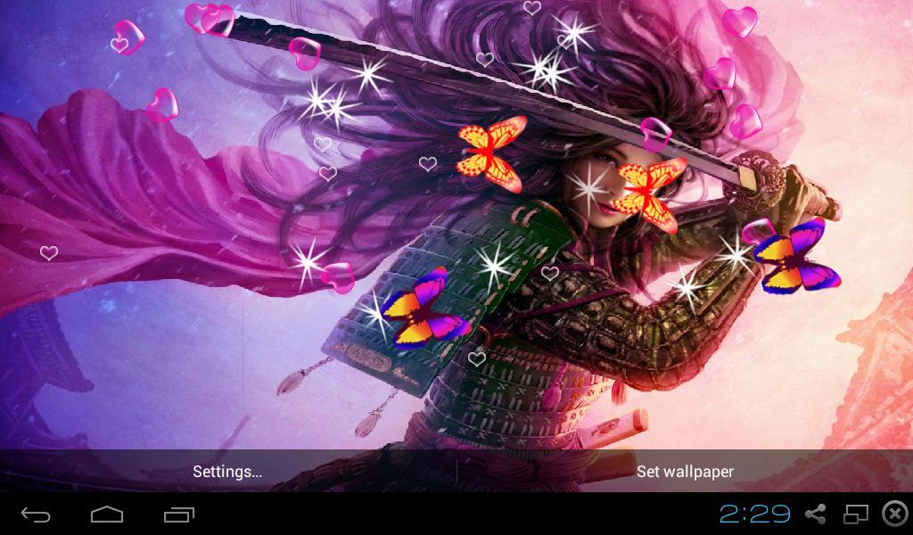 Samurai Live Wallpaper Screen Lock Sensor Auto Apk For Android Download