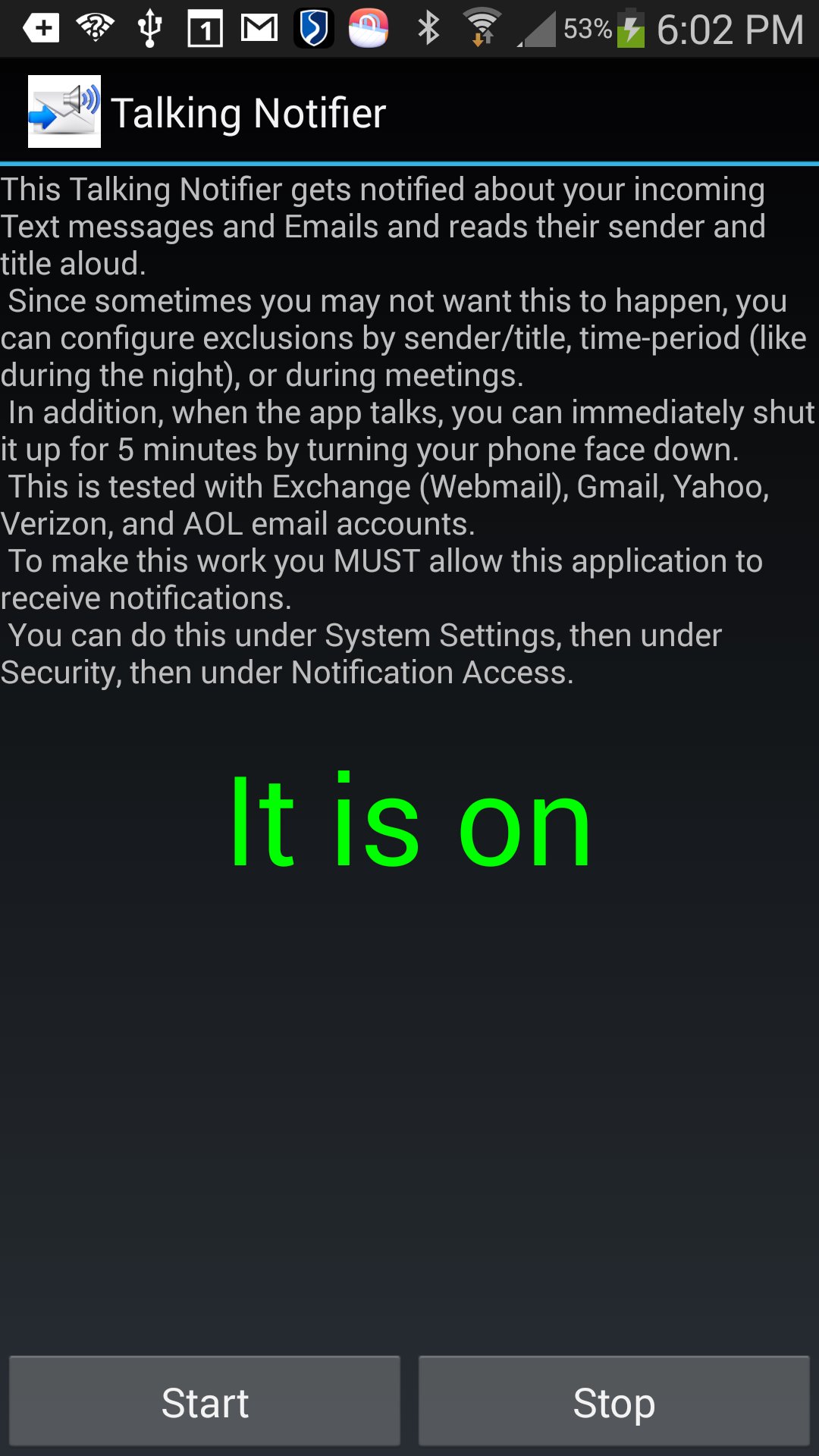Descargar Talking Notifier APK Última Versión 1.1 para Android