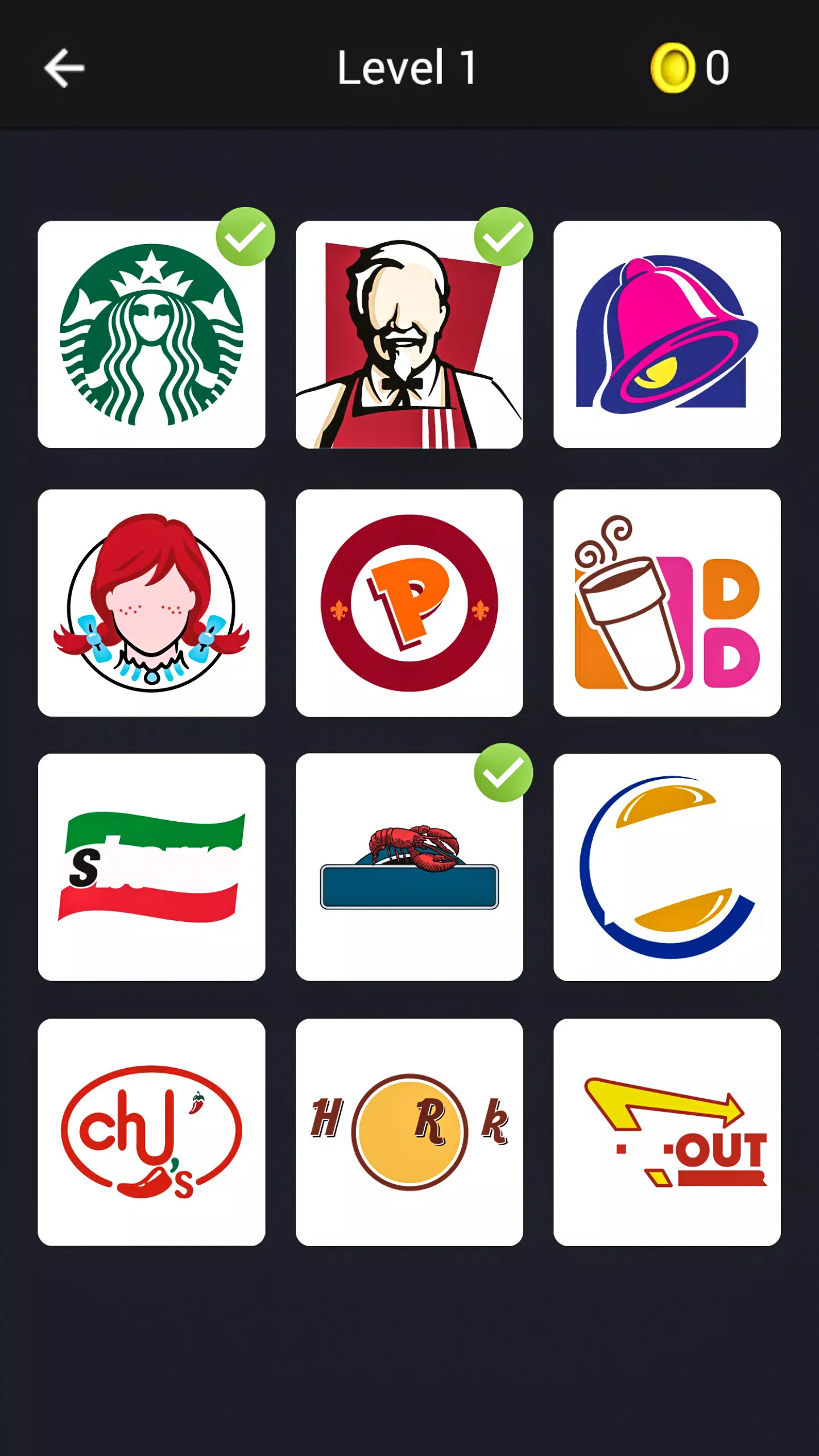 Guess The Restaurant Answers Level 1