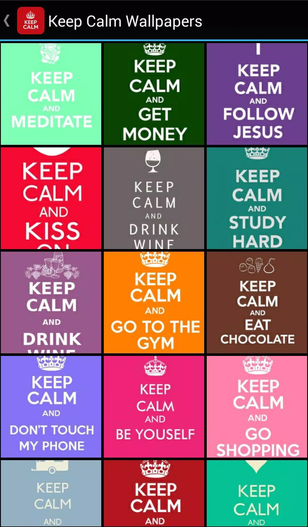 Keep Calm And Go Shopping Wallpaper