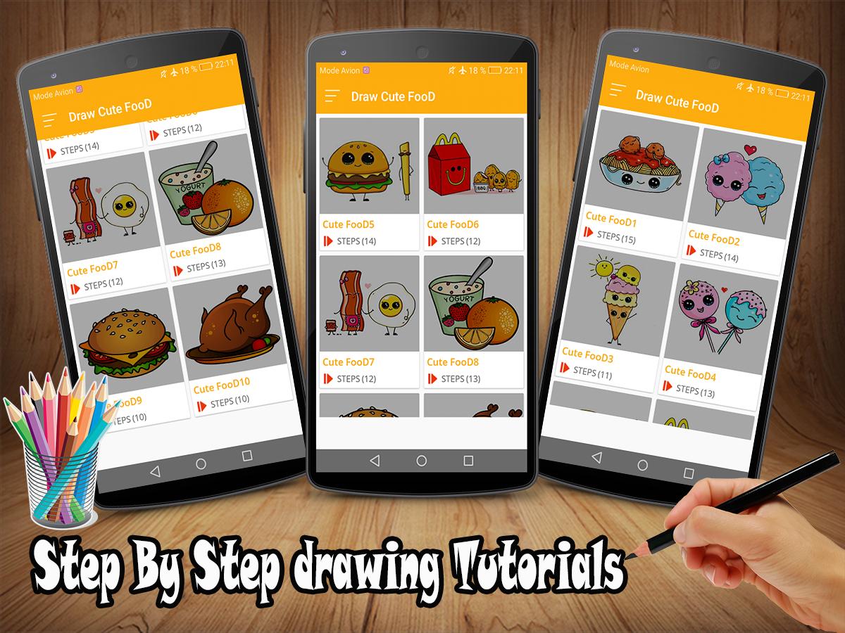 How To Draw Cute Food Step By Step APK how-to-draw-cute-food-step-by-step-apk