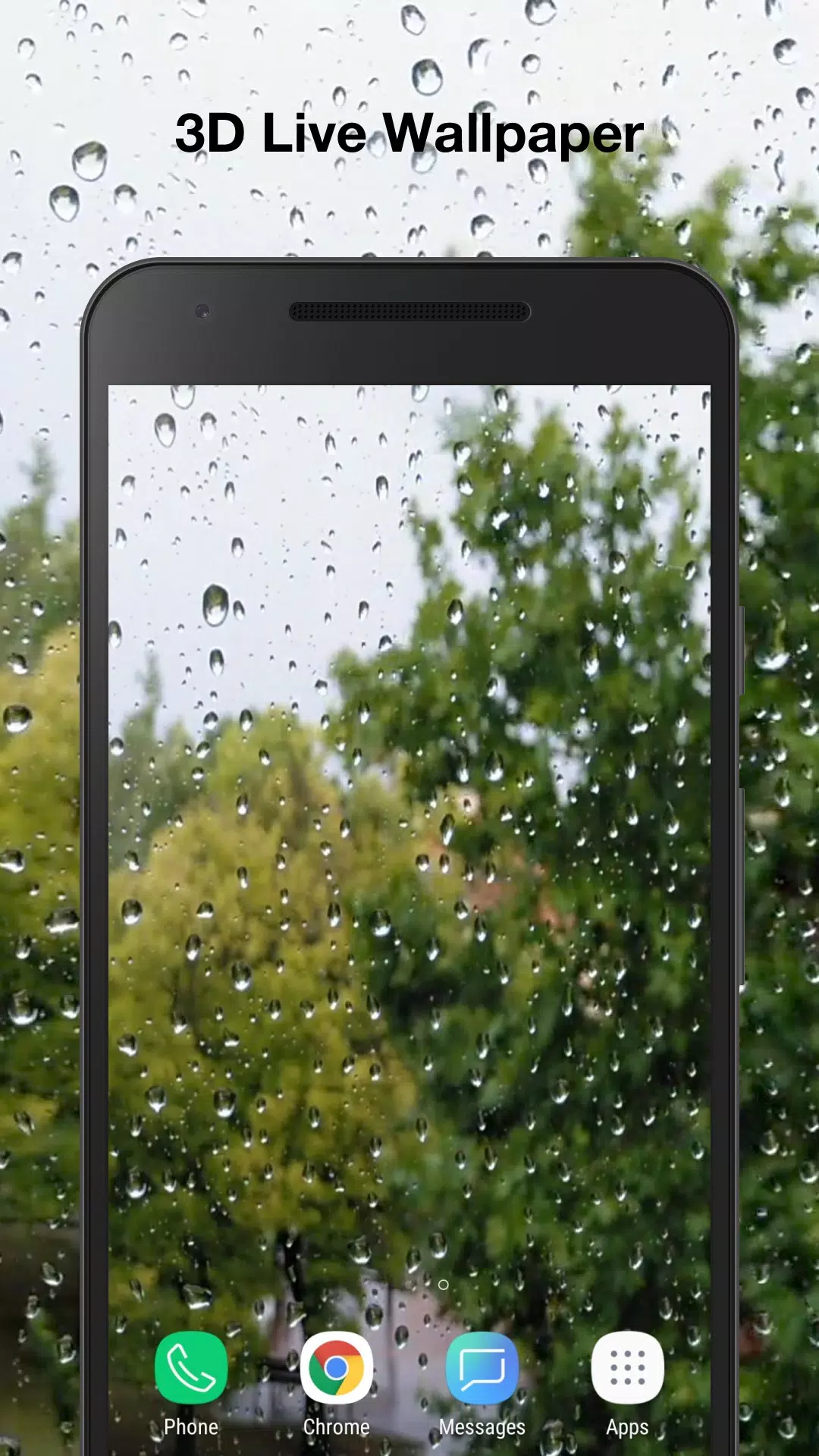 3d Raindrops Wallpaper