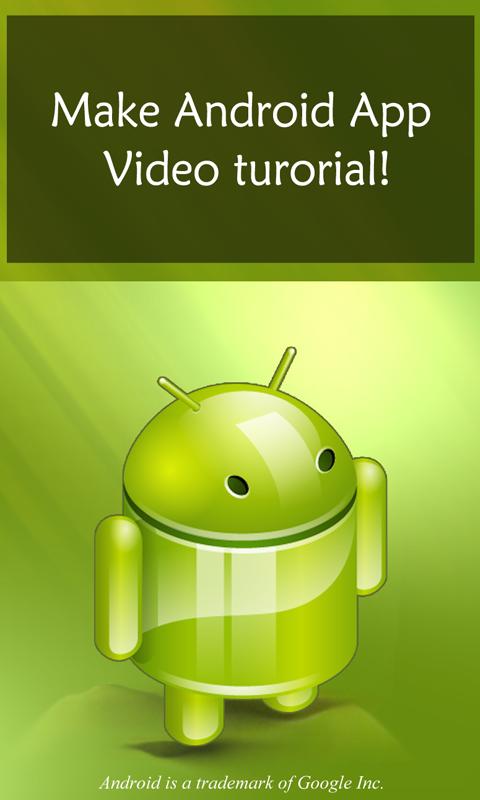 Make Android App Tutorial APK for Android Download