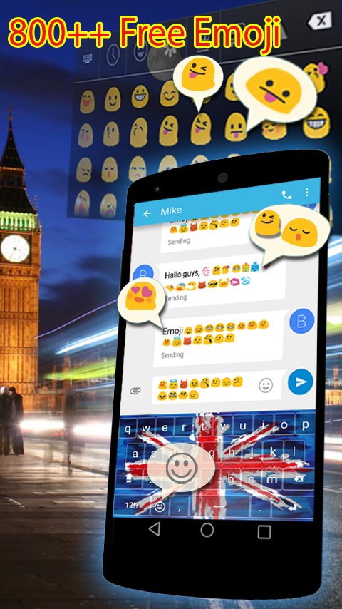 Descarga de APK de London Emoji Keyboard Skins para Android