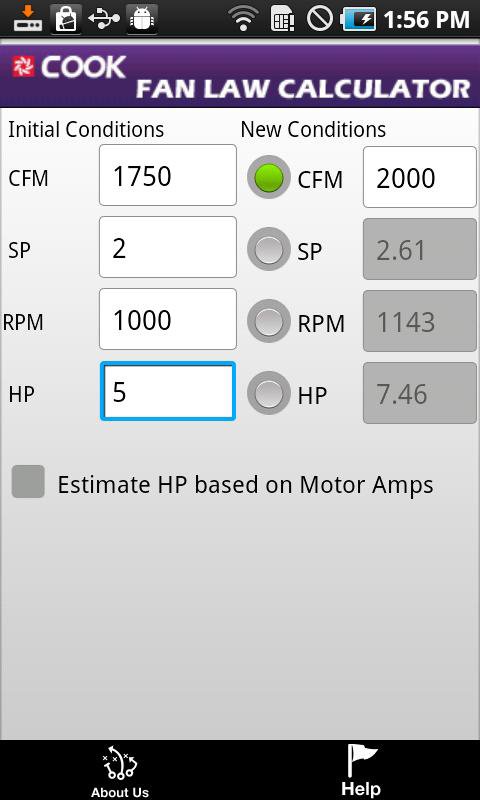 Loren Cook Fan Law Calculator APK for Android Download