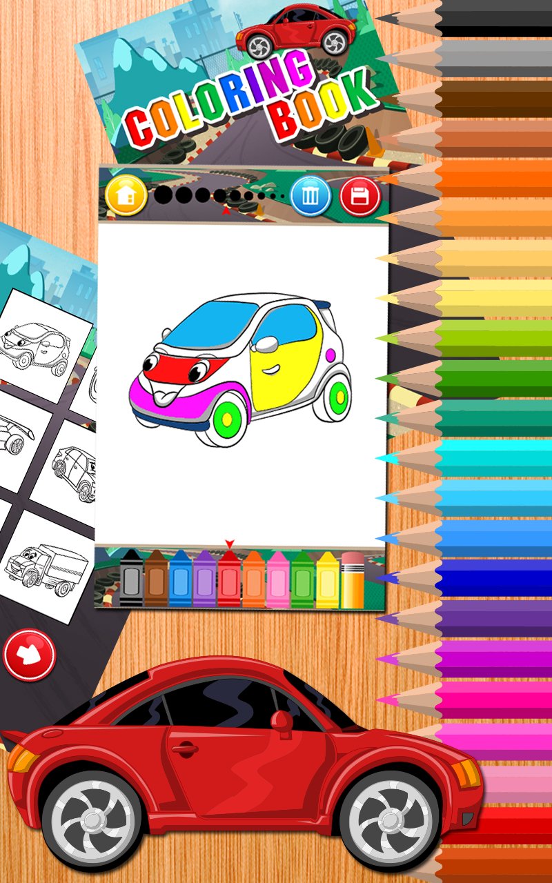 The Car Race Coloring Book. Painting Game. APK for Android Download