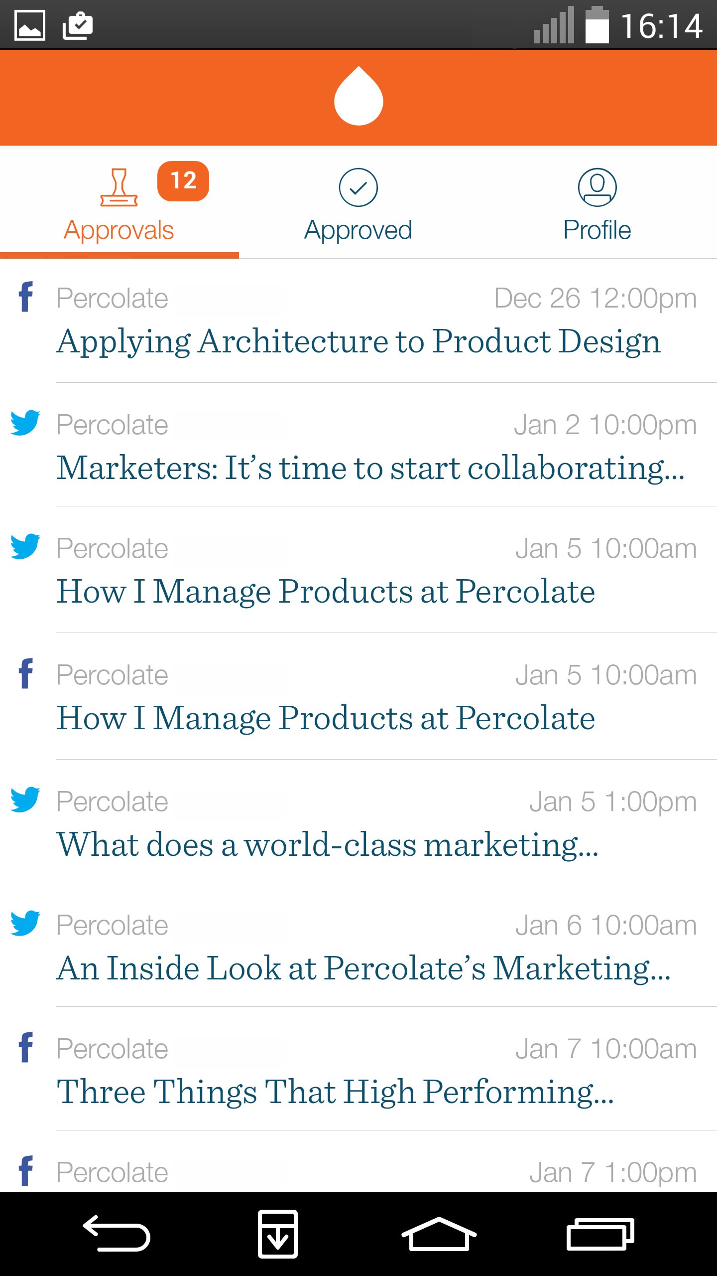 Percolate Approver APK for Android Download