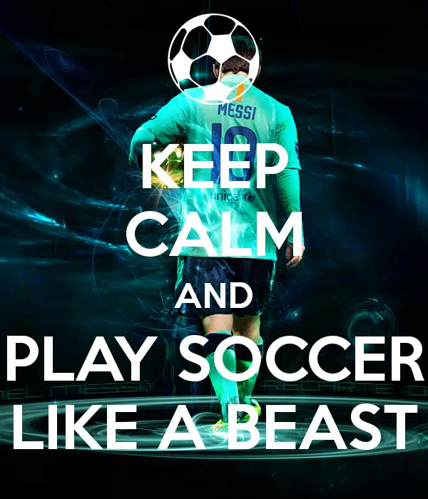 Keep Calm And Play Football Wallpaper