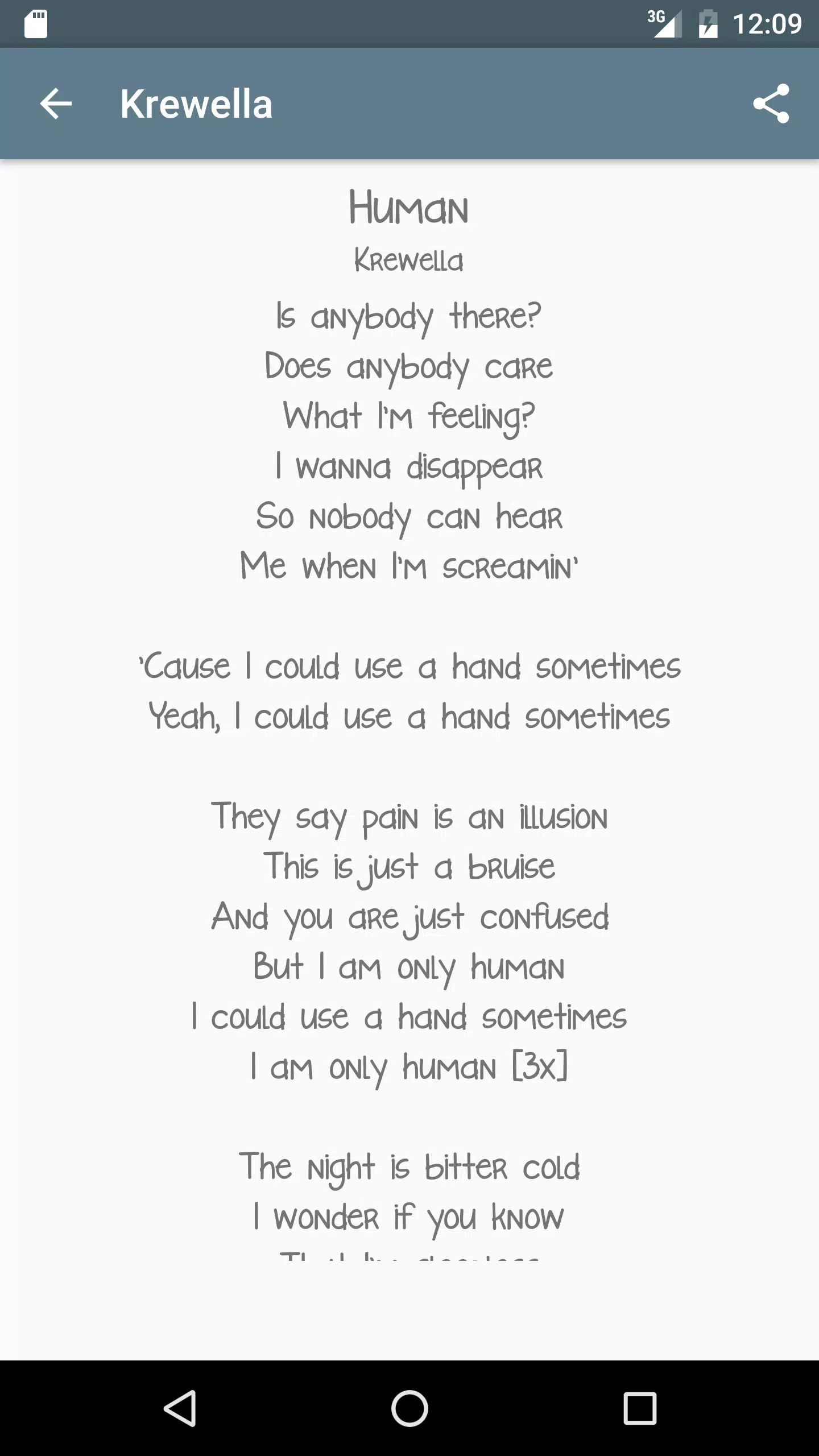 Krewella Human Lyrics