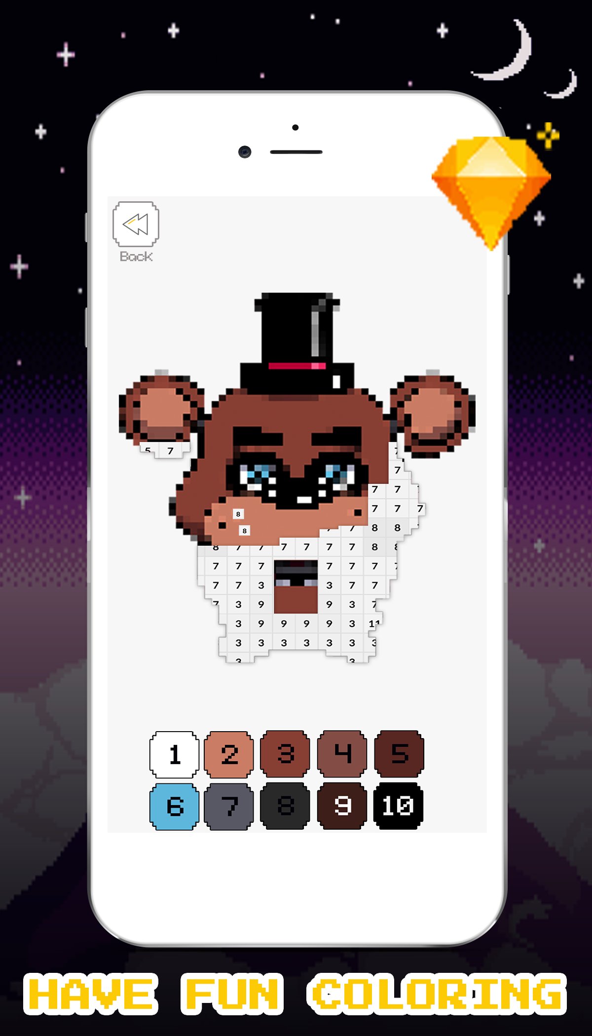 FNAF Pixel Art - Color by Number APK للاندرويد تنزيل