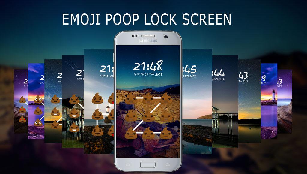 Emoji Poop Lock Screen APK للاندرويد تنزيل